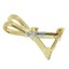 14K Yellow Gold Triangle Pendant Setting Rabbit Ear Bail Mounting 0 ...