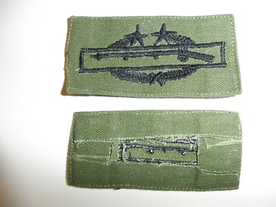 e3937 US Army Vietnam Combat Infantry Badge CIB 2 star 3 award subdued ...