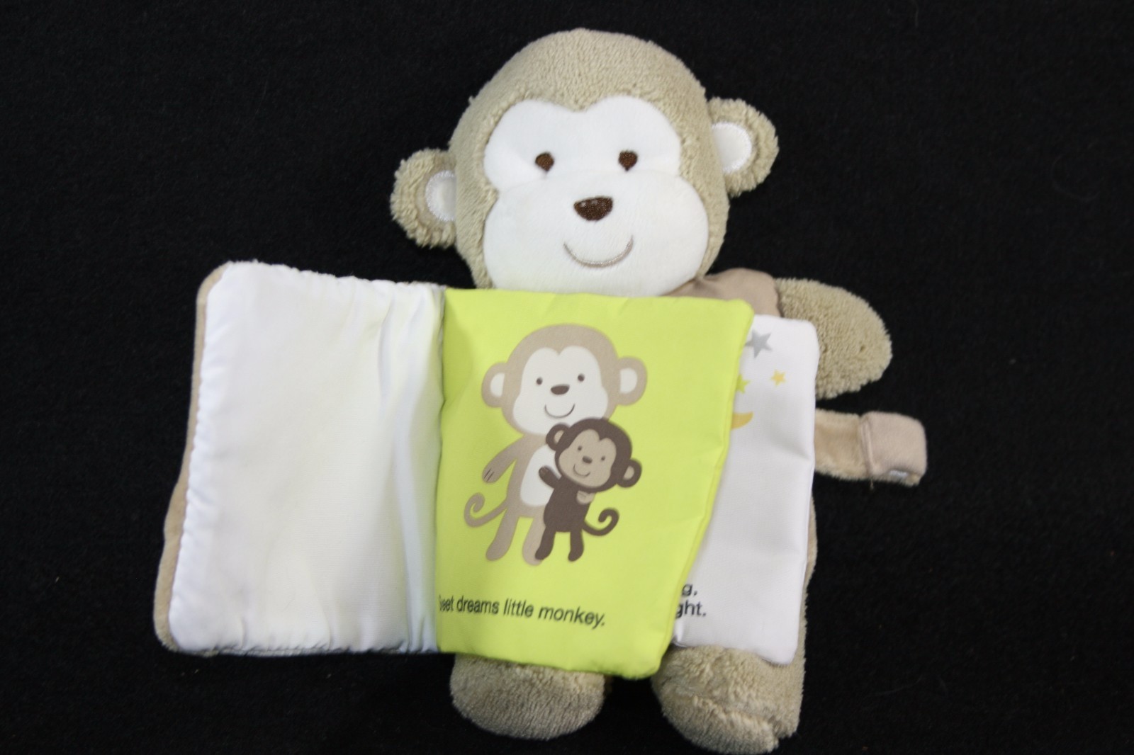 Carters My ABC Friend Sensory Monkey Book Baby Crinkly Plush Toy | eBay