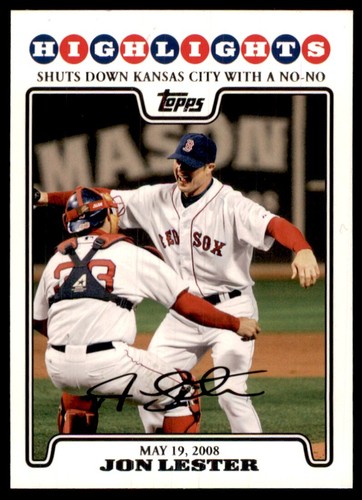 2008 TOPPS UPDATES & HIGHLIGHTS JON LESTER BOSTON RED SOX #UH150 | eBay