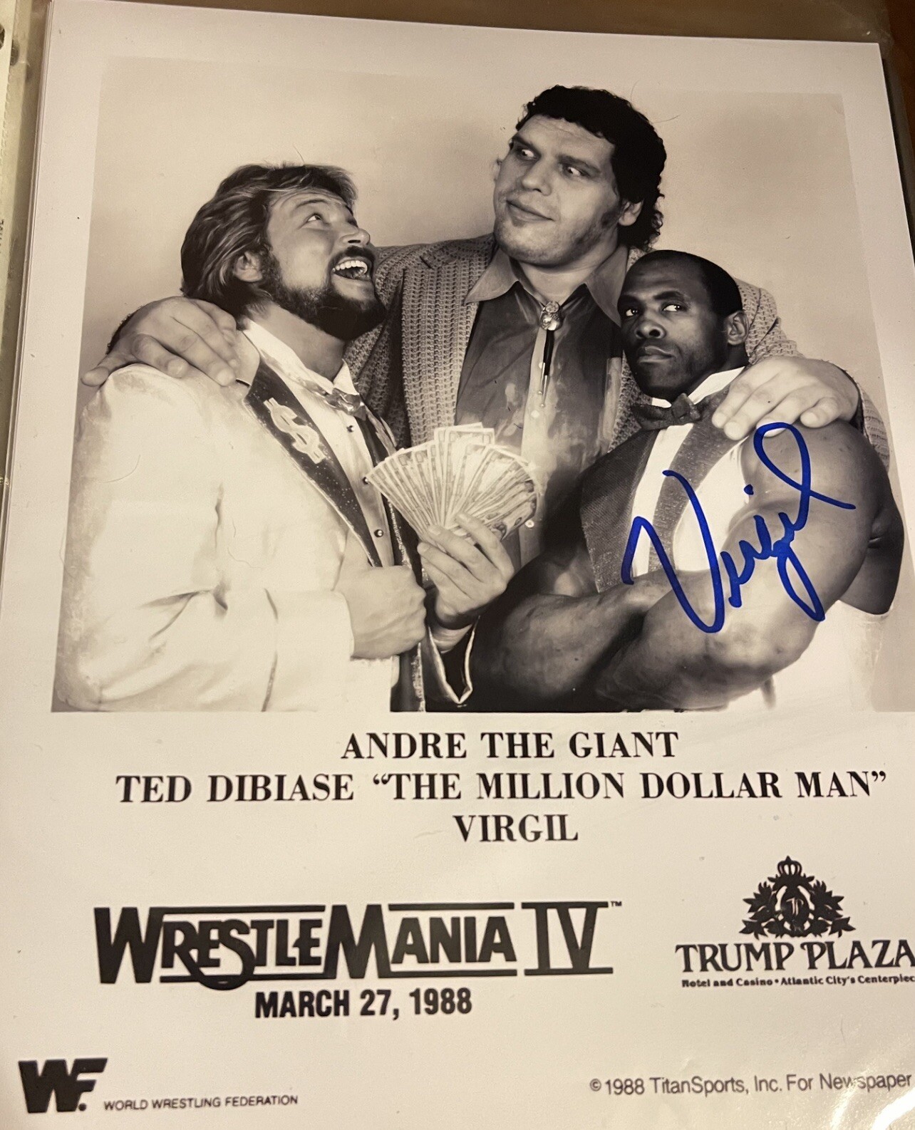 VIRGIL VINCENT ECW WCW WWE WWF SIGNED AUTOGRAPH 8x10 PHOTO PROOF | eBay