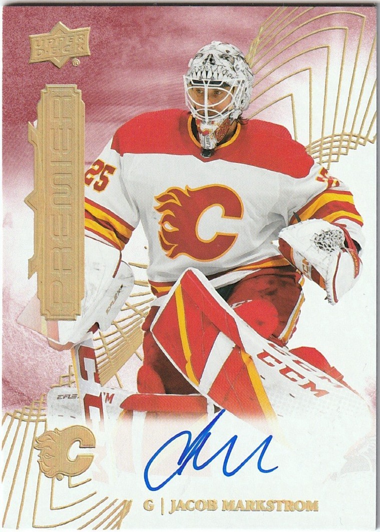 2022-23 Upper Deck Premier - Jacob Markstrom #31 Autographs (AU) for ...