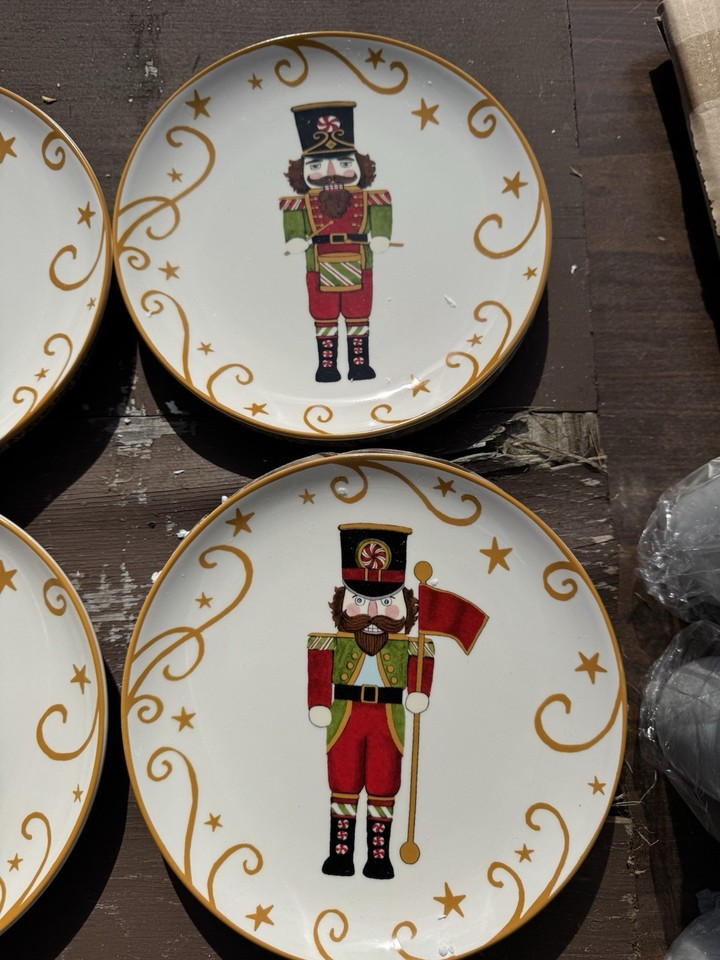 Certified International Holiday Magic Nutcracker Plates Set Of 4 NIB ...