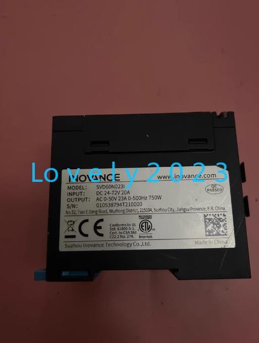 1pc used Inovance Drive SVD60N023I 750W | eBay