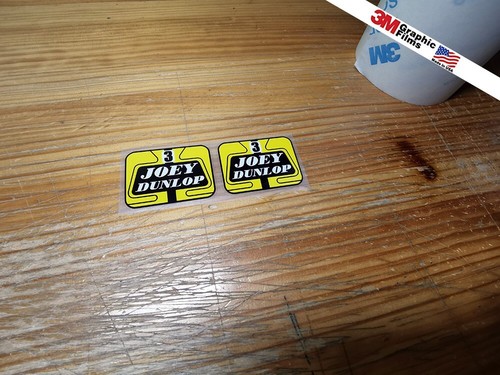 Joey Dunlop helmet decal set X2 vinyl adesivi autocollants ステッ | eBay