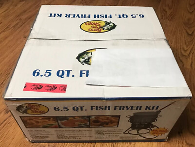 6.5 QT Outdoor Fish Fryer Kit Bass Pro Shops Aluminum Pot | eBay