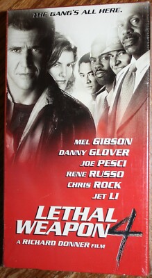 LETHAL WEAPON 4 (vhs) Mel Gibson, Danny Glover, Rene Russo. NEW. Rare. Action NR | eBay