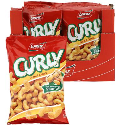 18 X Enveloppe Snack de Maïs Lorenz Curly Peanut Classique Avec ...
