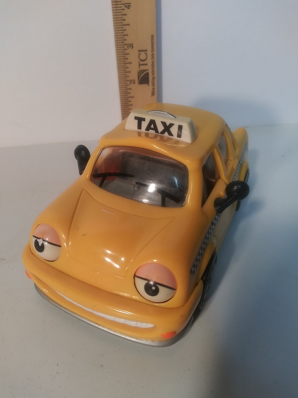 Chevron Cars Tyler Taxi #6 Yellow Taxi Cab Pink Headlights..Preowned | eBay