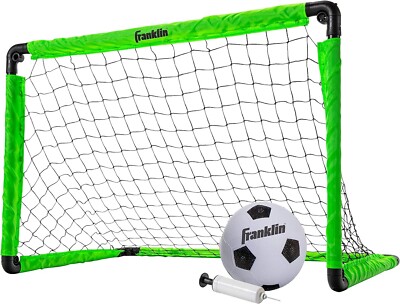 Franklin Sports Kids Mini Soccer Goal Set Folding Portable Mini Net ...