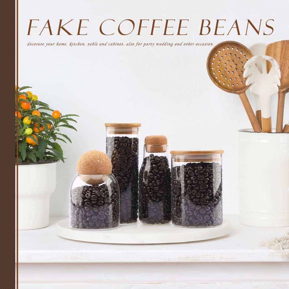 Artificial Coffee Beans 300pcs Simulation Fake Coffee Beans For Home ...