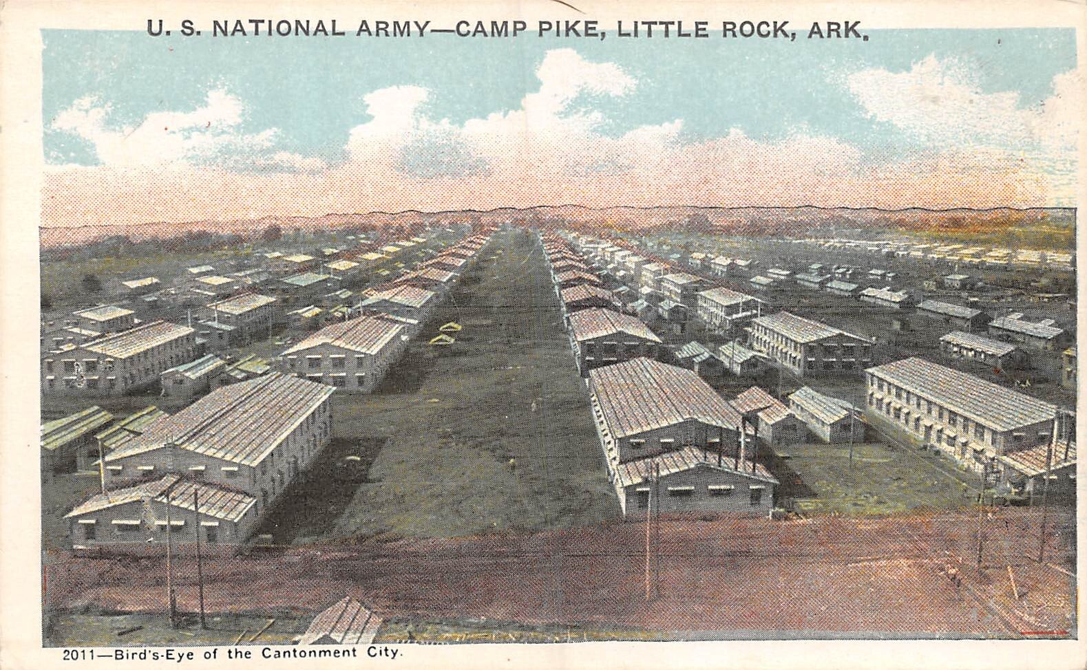 Bird's Eye View Camp Pike Little Rock Arkansas 1917 Postcard | eBay