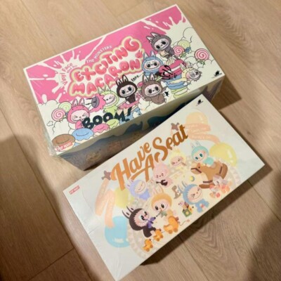 POPMART LABUBU THE MONSTERS Exciting MACARON 6 Types set 2Box Plush toy ...