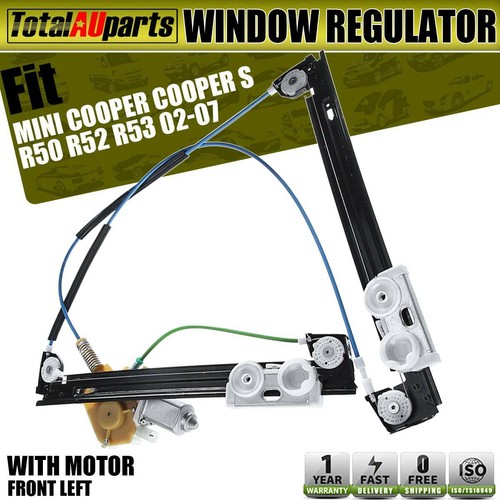 Front Left Window Regulator w/ Motor for Mini Cooper Cooper S R50 R52 ...