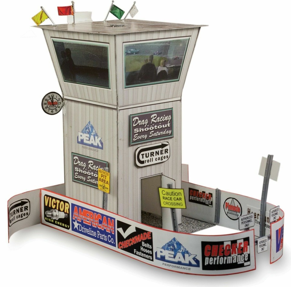 1/32 Slot Car Race Tower Diorama Fits Carrera, Scalextric, Strombecker ...