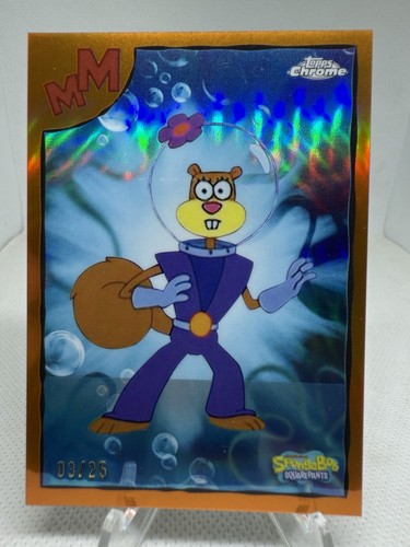 2025 Topps Chrome SpongeBob #MB-18 Sandy Cheeks Miss Appear ORANGE ...