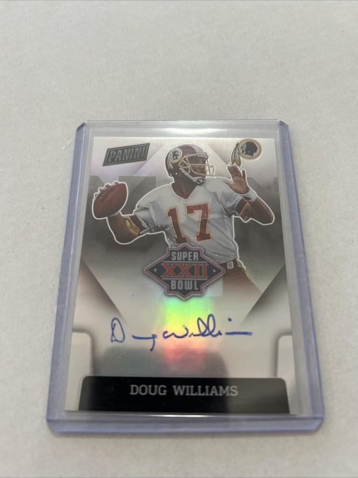 Doug Williams 2022 Panini Super Bowl Double Auto SIGNED BACK Washington ...