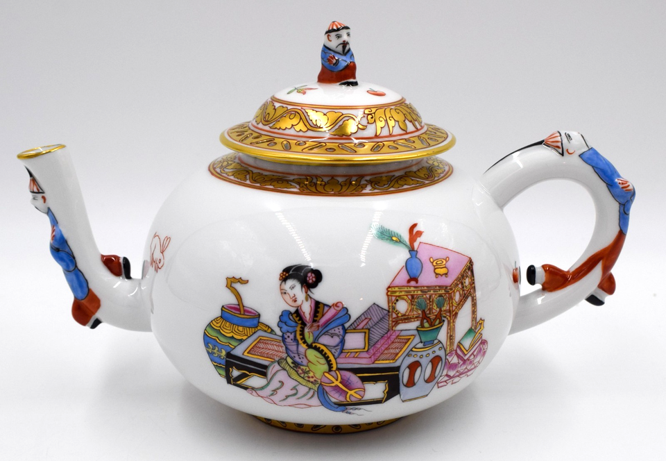 Herend Hand Painted "Ming Dynasty" Teapot | eBay