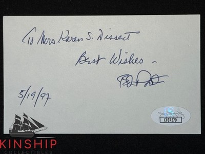 Ted Post signed 3x5 Index Card JSA COA Inscribed Movie Director Auto ...