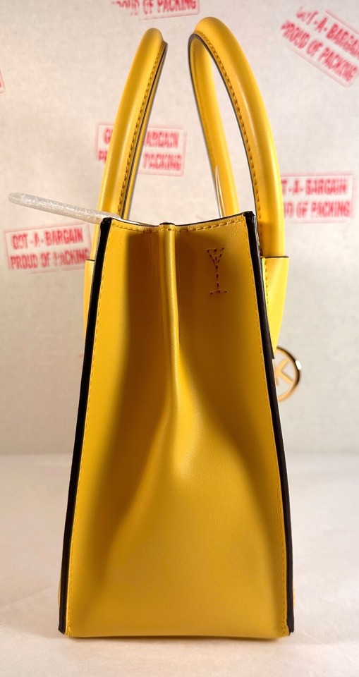 Michael Kors Mercer Medium Logo Embossed Cotton Canvas Satchel ...