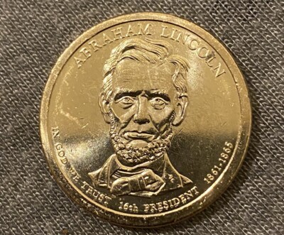 2010 P RARE ABRAHAM LINCOLN DOLLAR GOLDEN COIN 1861-1865 | eBay