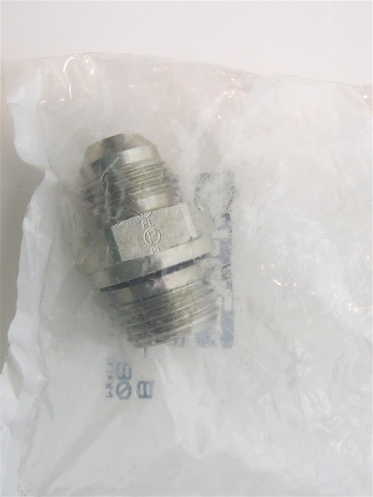 Parker, 8-8F42EDMXS, Triple-Lok 37 Degree Flare JIC Male Connector BSPP ...