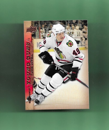 JAKE DOWELL-CHICAGO BLACKHAWKS! 2007-08 UD YOUNG GUNS ROOKIE RC #464 ...