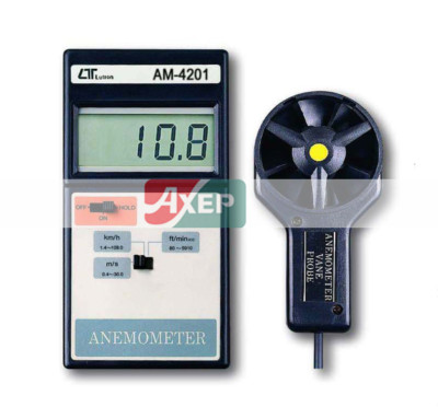 A Lutron AM-4201 Digital Anemometer Runner-Type Air/Wind Meter ...