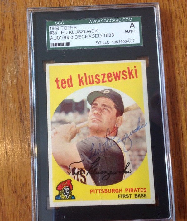 1959 Topps Ted Kluszewski SIGNED MINT Card #35 SGC Certified AUTO | eBay