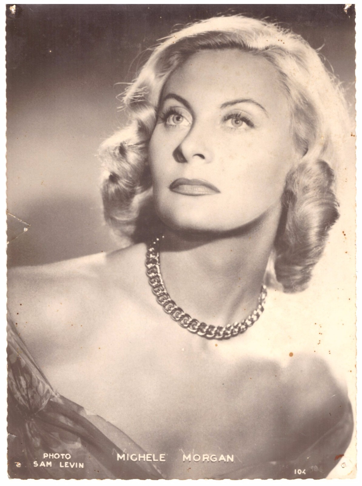Vintage Postcard MICHELE MORGAN Photo by Sam Levin 17x22cm | eBay UK