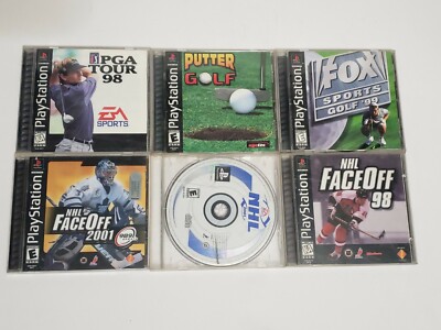 Ps1 GameLot PlayStationOne Tested.PGA Tour98, Putter Golf, Fox Sports ...
