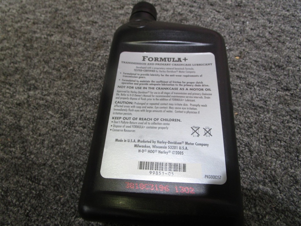 32FL OZ formula+ harley davidson transmission and primary case lube oil ...