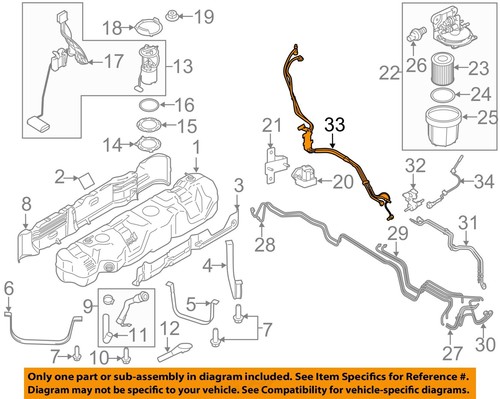 FORD OEM 15-19 Transit-150 Fuel System Components-Outlet Tube CK4Z9289B ...