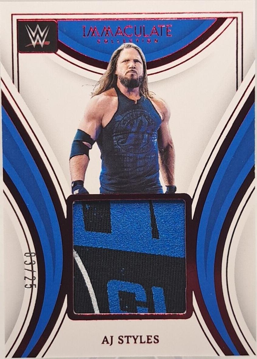 2023 Panini Immaculate Collection WWE - Remarkable Memorabilia AJ ...