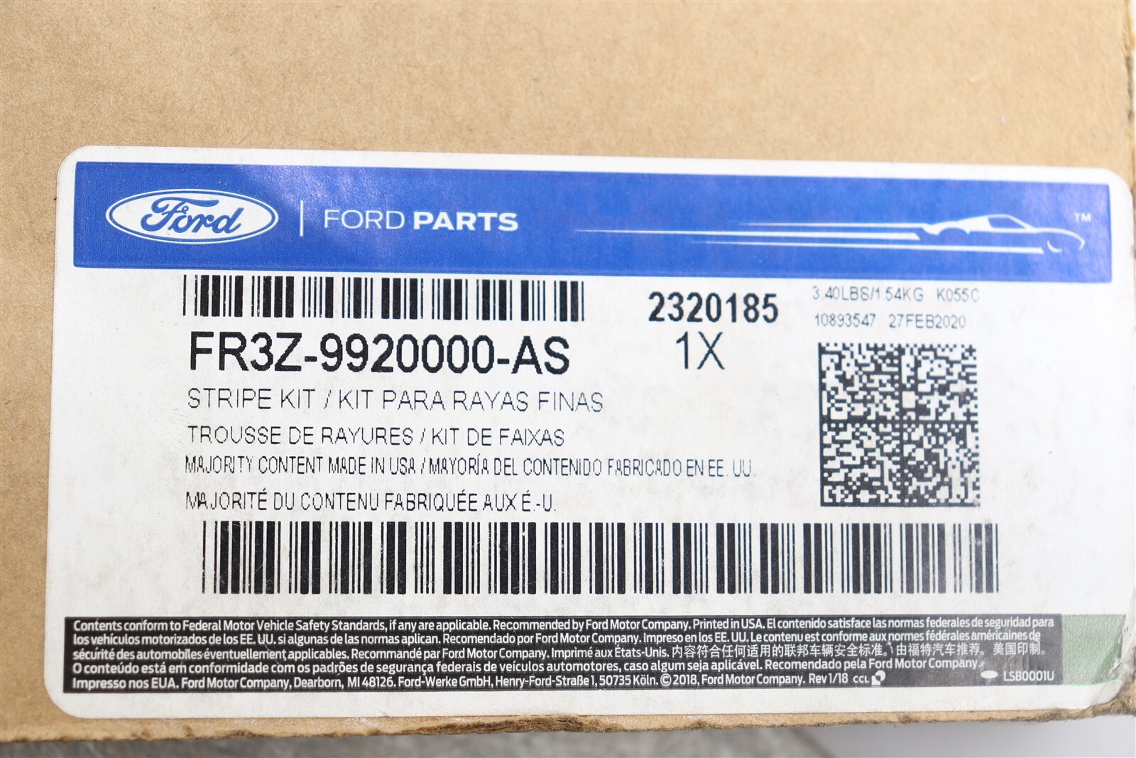 Genuine+Ford+Stripe+Tape+FR3Z-9920000-AS for sale online | eBay