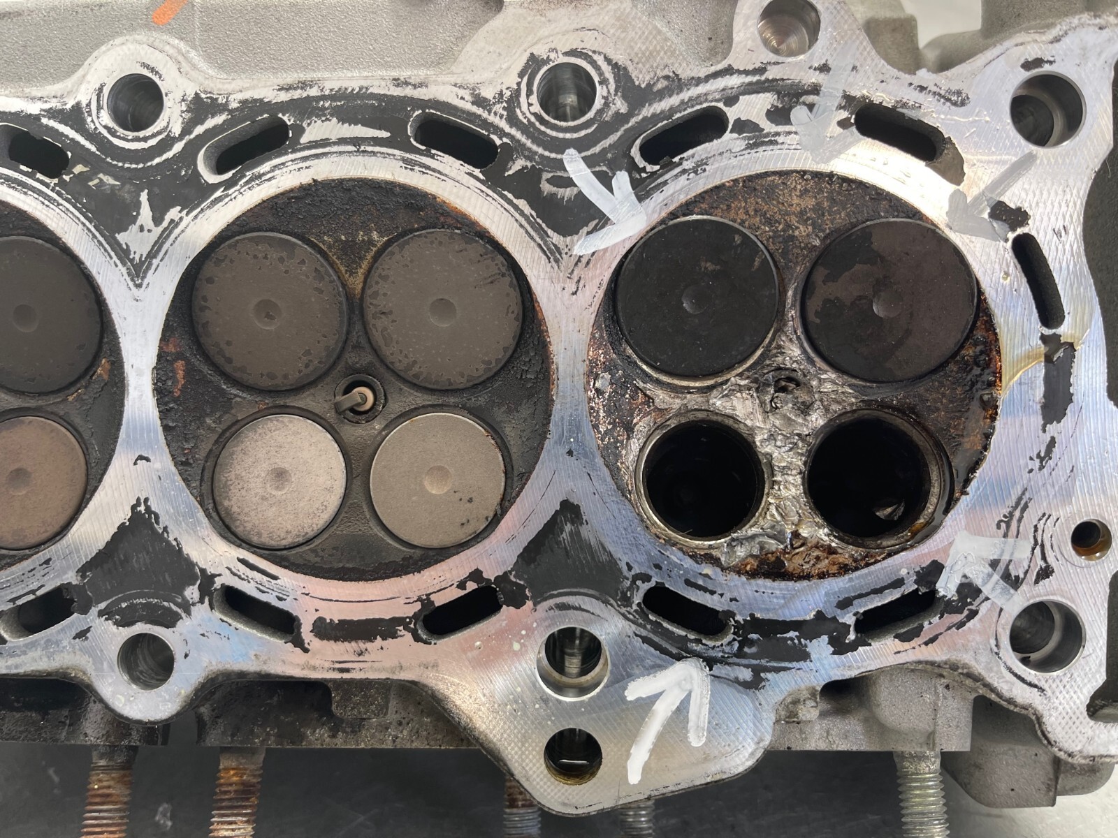 2017 Kawasaki Ninja Zx6r 636 Engine Top End Cylinder Head Valve 11008 ...