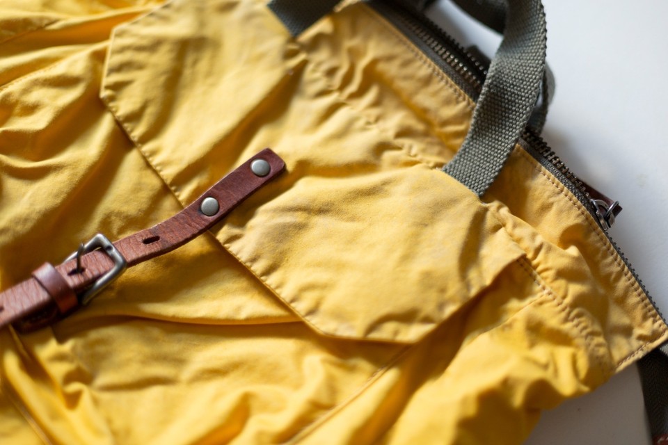 Ally Capellino Frances Waxed Cotton Backpack from 2012 – Bright Yellow ...