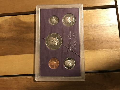 1987- US Mint Proof Set of 5 Coins …** Small Crack On The Front | eBay