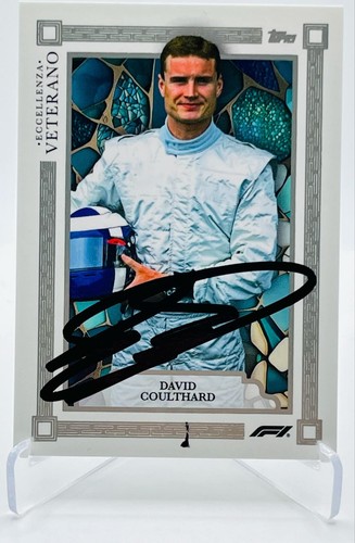 F1 FORMULA 1 LEGEND DAVID COULTHARD signed TOPPS ECCELLENZA trading ...