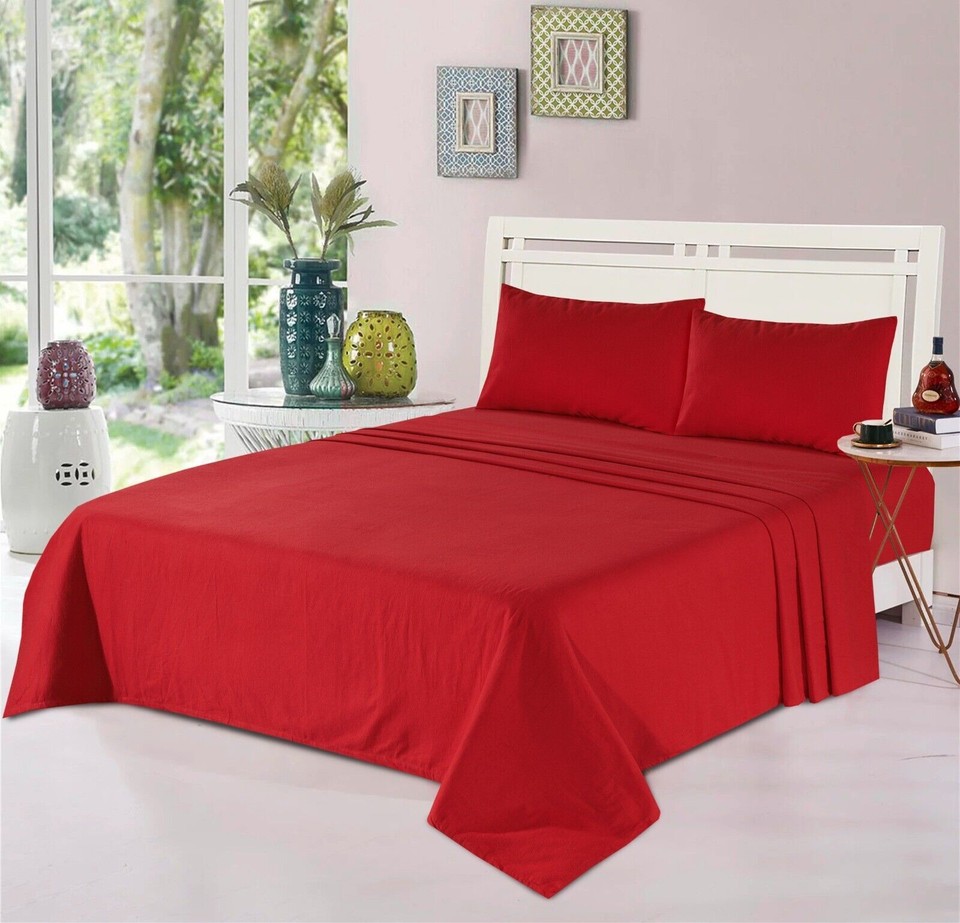 100% Brushed Cotton Thermal Flannelette Extra Deep 32CM Fitted Flat ...