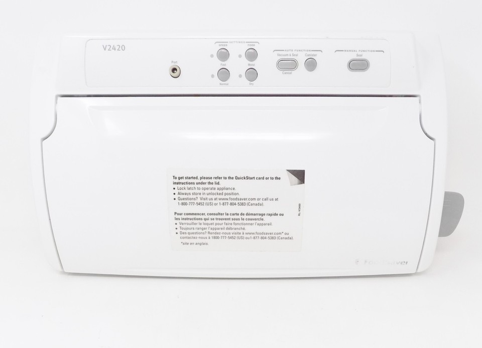 FoodSaver Meal Food Prep Counter Top Vacuum Sealer Sealing V2420 ...