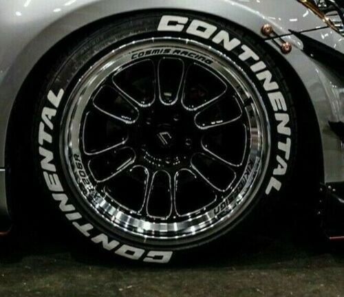 Permanent Continental Tire Lettering Stickers 16" to 22" 1.25'' 8 Kit ...
