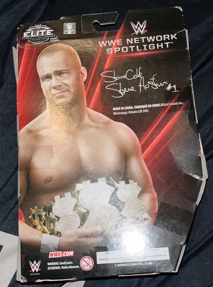 WWE Elite Network Spotlight "The Ringmaster" Steve Austin Mattel ...