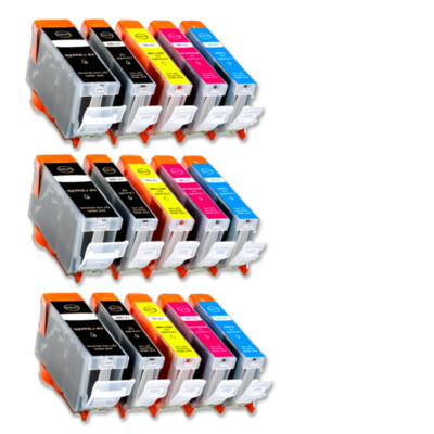 Ink Cartridges Set for PGI-5 CLI-8 works for Canon Pixma MP530 MP600 ...