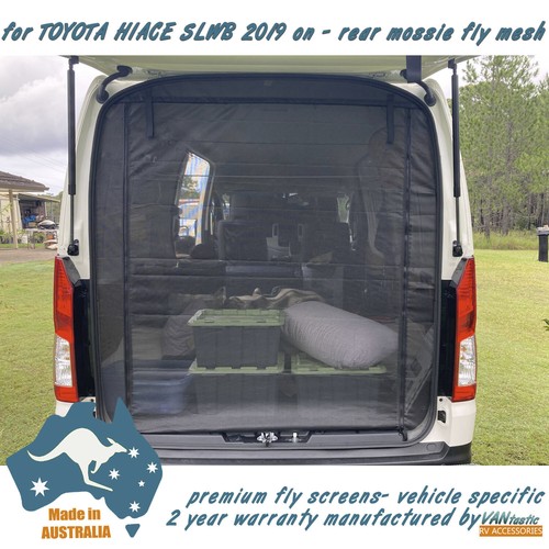 rear tailgate FLY SCREEN for Camper SLWB Hiace 300 - 2019+ bug proof ...