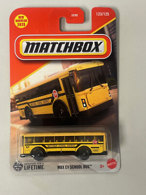 Matchbox MBX EV School Bus Yellow #123 Mainline 2025 Case D A97 | eBay