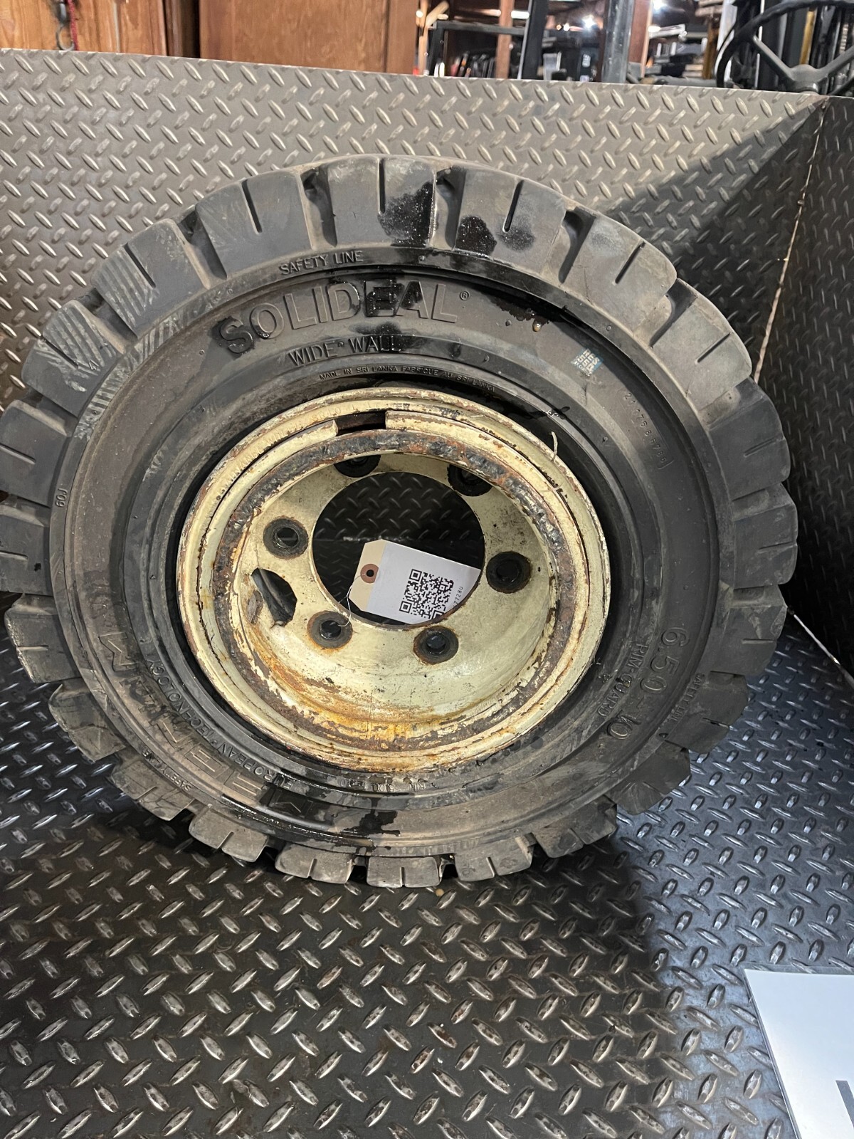 580047728 WHEEL - 5.00X10 6BOLT HOLES C/W SIDE RING / LOCK RING FITS ...