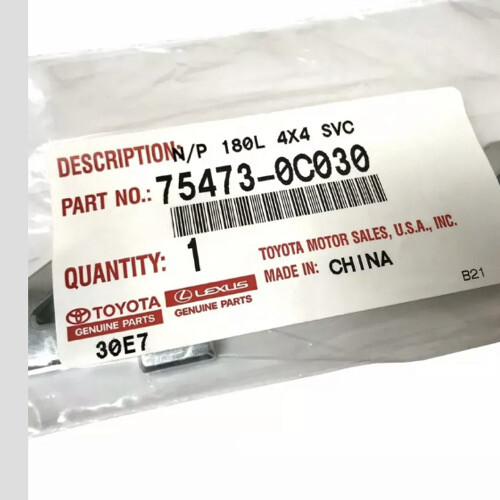 Genuine OEM Toyota 4x4 Tail Gate Rear Emblem 75473-0c030 Fit Tacoma ...