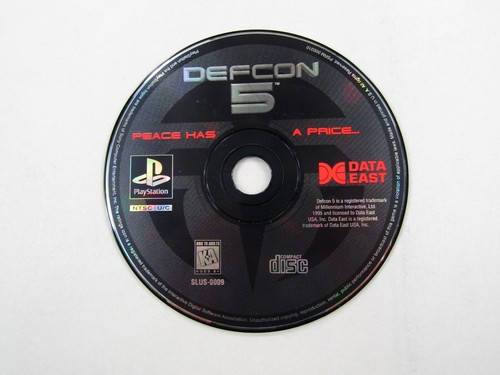 VTG Defcon 5 Playstation 1 Video Game Data East Disc Only PS1 Game Sony ...