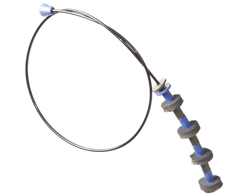 Paintball Deluxe Neoprene Pull Thru .68cal Barrel Squeegee Cleaner w/4 ...